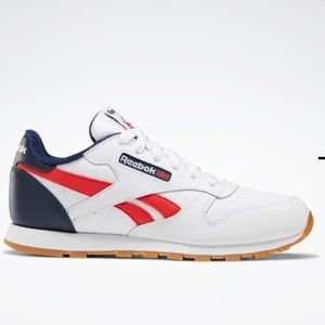 Reebok | Shoes | Reebok Classic Leather Shoesneaker Whitebluered Size ...